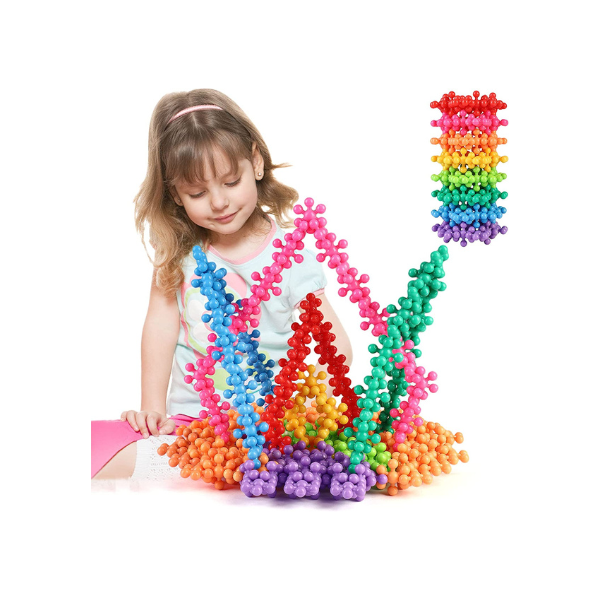 Interlocking Solid Plastic Toy For Preschool, 200 Pieces - Teacher Related